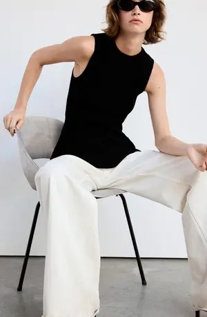 Mango Cable Stitch Sweater Vest