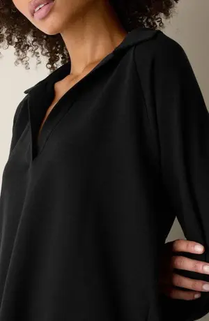 Eileen Fisher Raglan Sleeve Henley Tunic