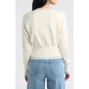 HELLO MOLLY Playful Intentions Embroidered Cardigan