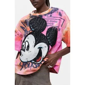 Desigual Mickey Mouse Oversized Graphic T-shirt - Multi
