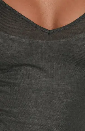 Princess Polly Kaiyah Sheer V-neck Long Sleeve Top