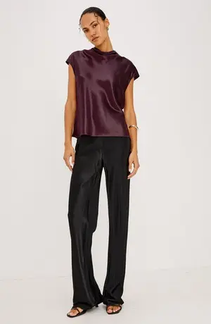 Rails Loretta Cowl Neck Cap Sleeve Top