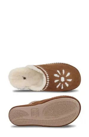 Acorn Genuine Shearling Clog Slipper