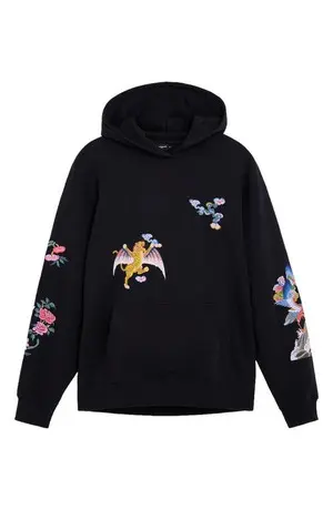 Desigual Embroidered Graphic Hoodie