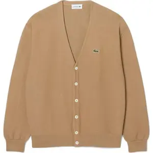 Lacoste Organic Cotton Cardigan - Cookie