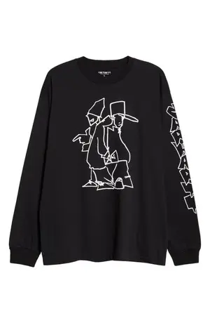 Carhartt Work In Progress Blinkerfluid Organic Cotton Graphic T-shirt - Black