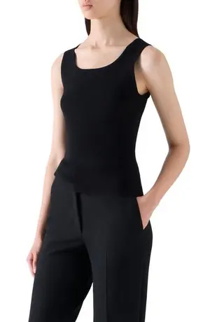 Akris Embellished Stretch Knit Tank
