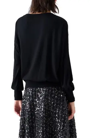 Akris Off The Shoulder Virgin Wool Sweater
