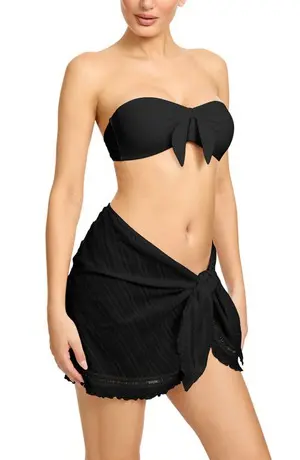 Robin Piccone Marina Cotton Pareo Cover-up - Black
