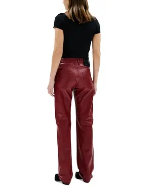 SLVRLAKE Chloe Leather Low Rise Jeans