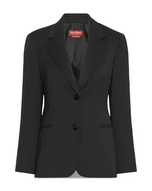 Max Mara Mstargenta Single Breasted Wool Blazer
