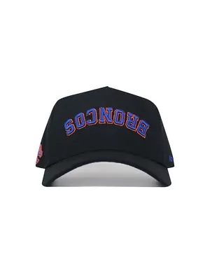 NO RIVALS Upside Down Broncos Boise State Blackout Hat - Black
