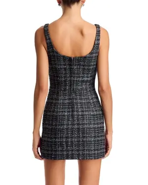 Alexander Wang Tweed Fitted Mini Dress
