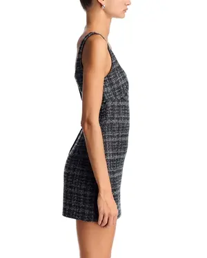 Alexander Wang Tweed Fitted Mini Dress