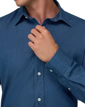 Boggi Milano Cotton Denim Regular Fit Shirt