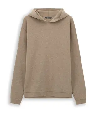 Boggi Milano Hoodie Cotton Blend Scuba Melange Sweatshirt