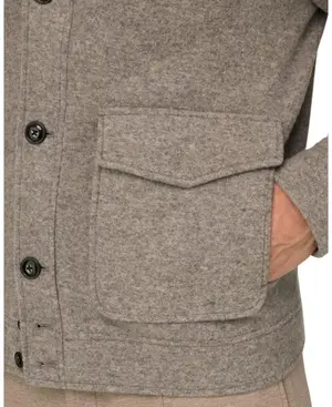 Boggi Milano Wool Cashmere Blend Melange Jacket