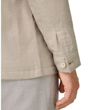 Boggi Milano Padded Cotton Tencel Overshirt