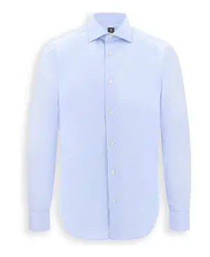 Boggi Milano Non-iron Cotton Dobby Slim Fit Shirt
