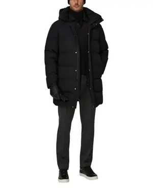 Boggi Milano Technical Fabric Padded Goose Down Parka