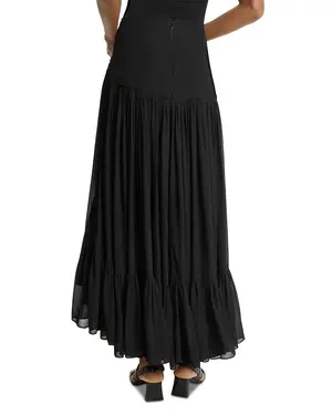 Michael Kors Cascade Crepe Georgette Dance Skirt