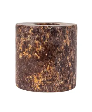 OLIVE GROVE Decorative Marble Taper Candle Holders, Set Of 6