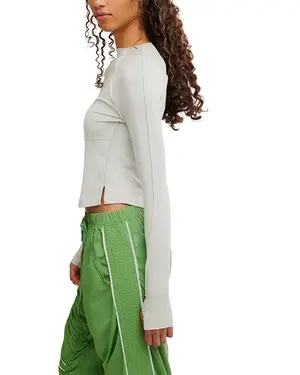 Free People Love Club Long Sleeve Tee