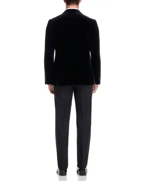 BOSS Hutson Velvet Slim Fit Dinner Jacket - Black