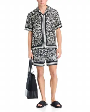 Simkhai Clarke Silk Printed Skirt