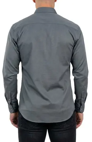 MACEOO Einstein Long Sleeve Stretch Dress Shirt