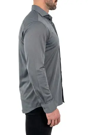 MACEOO Einstein Long Sleeve Stretch Dress Shirt