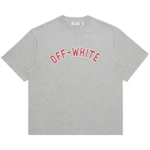 Off-White Fit Varsity Logo Jersey Short-sleeve Tee 'heather - Grey