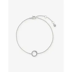 Monica Vinader Riva Pave Sterling- And Lab Grown Diamond Bracelet - Silver