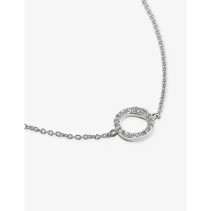 Monica Vinader Riva Pave Sterling- And Lab Grown Diamond Bracelet