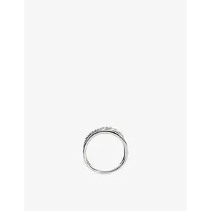 Monica Vinader Riva Pave Wrap Sterling- And Lab Grown Diamond Ring