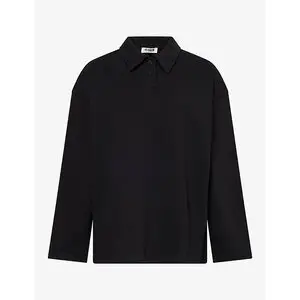 4TH & RECKLESS Marigold Logo-print Cotton Top - Blck
