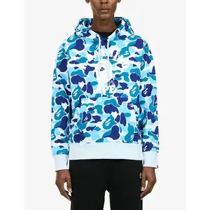 A BATHING APE Abc Camo College Pullover Cotton-jersey Hoody Xxl