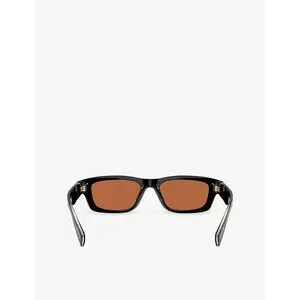 Brunello Cucinelli Bc4029s Rectangle-frame Acetate Sunglasses
