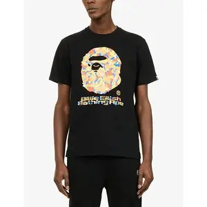 A BATHING APE X Billie Eilish Camo Cotton-jersey T-shirt