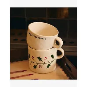 ANNA + NINA Holly Earthenware Mug
