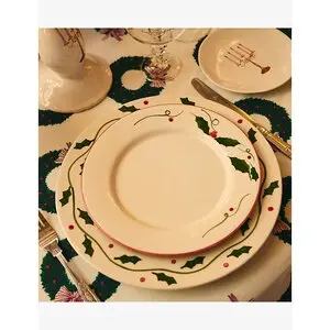 ANNA + NINA Holly Earthenware Breakfast Plate