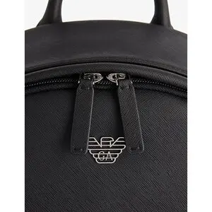 Emporio Armani Logo-plaque Leather Backpack