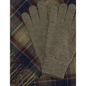 Barbour Tartan Wool Scarf And Gloves Set