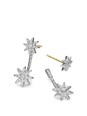 David Yurman Petite Starburst Diamond Earrings