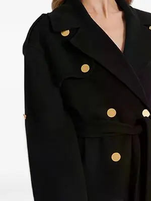 Alberta Ferretti Double-breasted Belted Coat