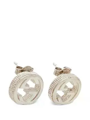 Gucci Interlocking Gg Textured Earrings