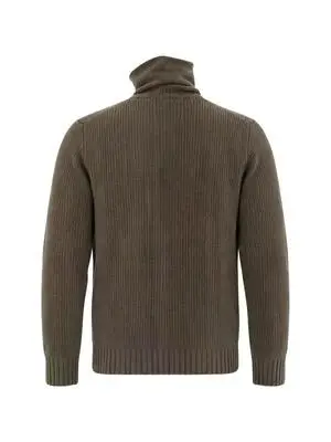 04651 / A TRIP IN A BAG Button-up Ribbed-knit Sweater