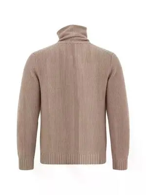 04651 / A TRIP IN A BAG Ribbed-knit Button-up Sweater
