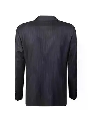 Tagliatore Pinstripe Double-breasted Suit - Blue
