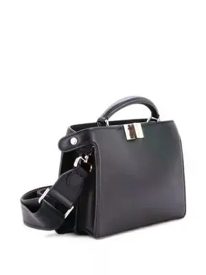 Fendi Peekaboo Iseeu Xcross Bag Zucca Leather Satchel